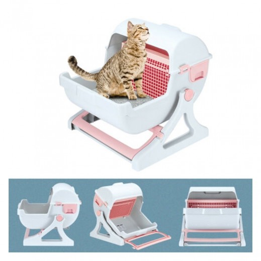 Buy Easy Clean Litter Box For Cats 25L | توصيل Taw9eel.com