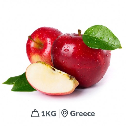 Buy Fresh Red Apple Greece 1 kg | توصيل Taw9eel.com