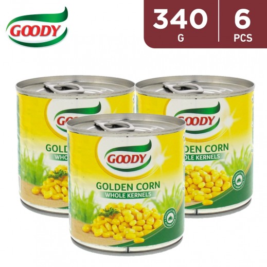 Buy Goody Golden Corn Whole Kernels (6 x 340 g) | توصيل Taw9eel.com
