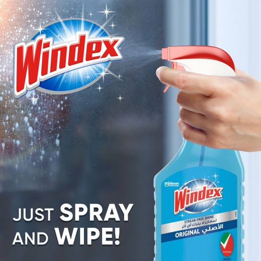 Buy Windex Original Window & Glass Cleaner 2 x 750 ml | توصيل Taw9eel.com