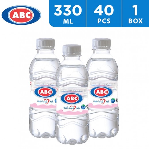Buy ABC Drinking Water 40 x 330 ml | توصيل Taw9eel.com
