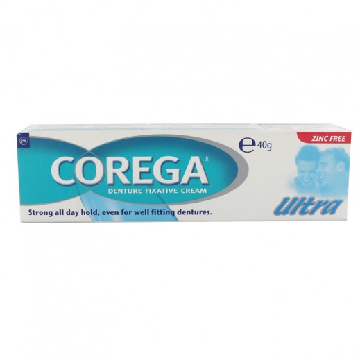 Buy Corega Denture Fixative Cream Ultra 40 Gm | توصيل Taw9eel.com