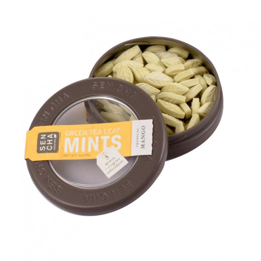 SEN CHA Green tea mints Mango flavoured 28g canister | توصيل Taw9eel.com