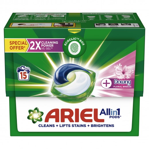 Buy Ariel Downy Touch Of Freshness 3 in 1 Pods 15 Pieces | توصيل ...