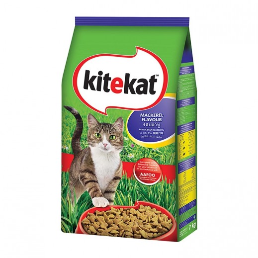 Buy Kitekat Mackerel Flavour Dry Adult Cat Food 7 kg - delivered by ...