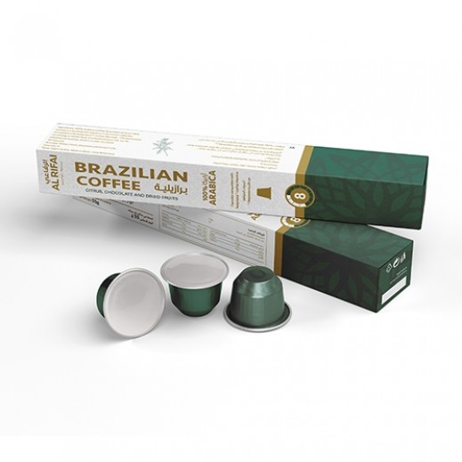 Buy Al Rifai Brazilian Coffee 10 Capsules - delivered by Al Rifai For ...