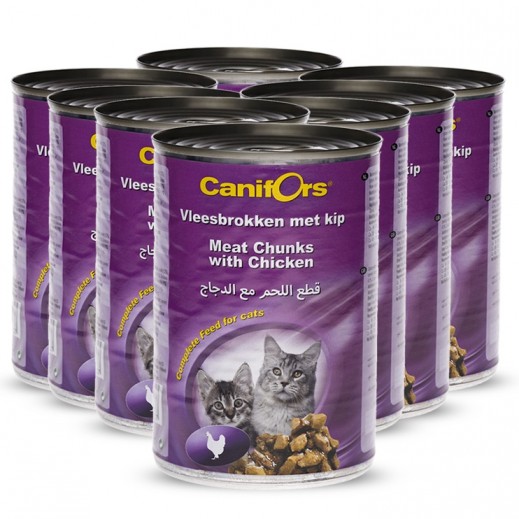 Buy Canifors Cat Food Meat With Chicken 8x410 g | توصيل Taw9eel.com