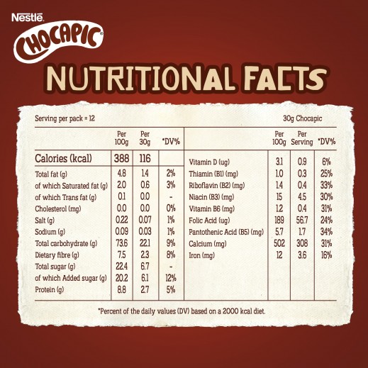 Buy Chocapic Whole Grain Chocolate Flavoured Cereal 375 g | توصيل ...