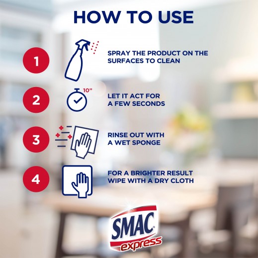 Buy Smac Express Lemon Multi Degreaser Spray - 650 ml | توصيل Taw9eel.com