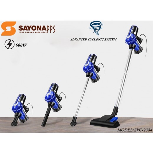 Buy Sayona 600W Stick Vacuum Cleaner | توصيل Taw9eel.com
