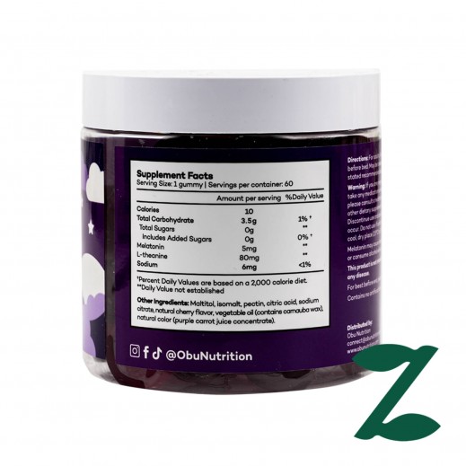 Buy Obu Extra Strength Sleep Grape Flavor Dietary Supplement (60 ...
