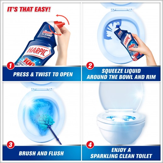 Buy Harpic Original Limescale Remover Toilet Cleaner Liquid 750 ml | توصيل Taw9eel.com