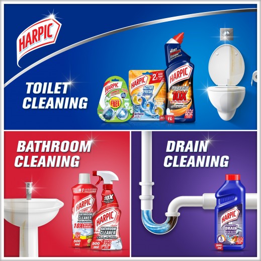 Buy Harpic Original Limescale Remover Toilet Cleaner Liquid 500 ml | توصيل Taw9eel.com