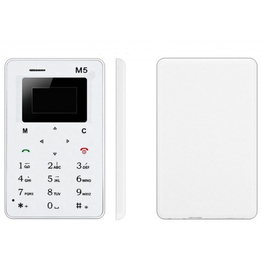 Buy Aeku M5 Ultra Thin Fashionable Mini Mobile Positioning Card Phone ...