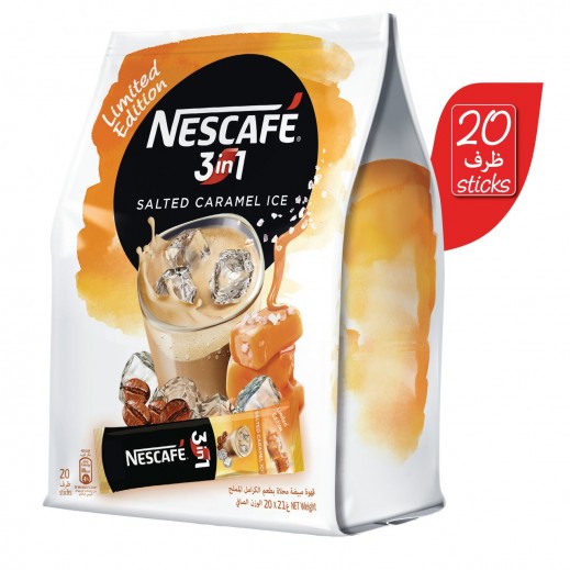 Buy Nescafe 3 in 1 Ice Instant Coffee Salted Caramel 20 x 21 g | توصيل ...