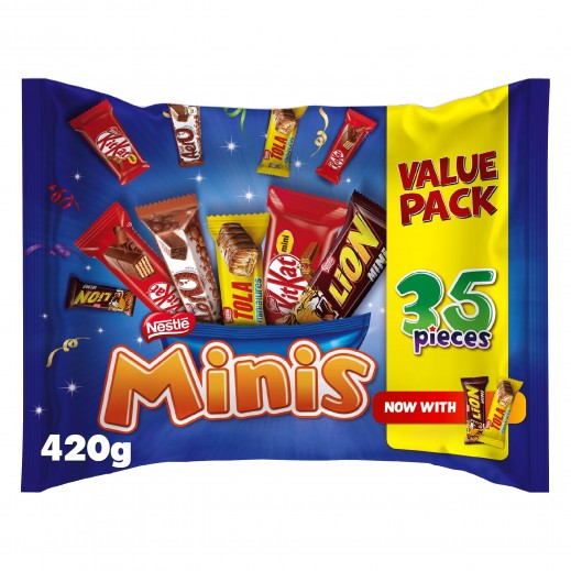 Buy Nestle Minis Mix Chocolate Bar 35 Pcs 420 g | توصيل Taw9eel.com