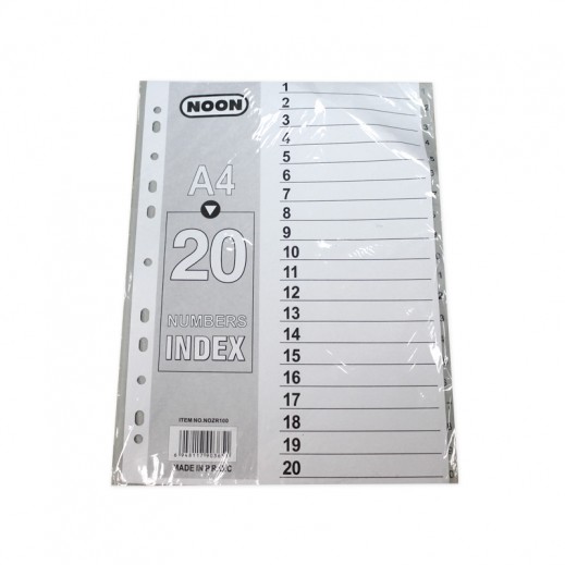Noon A4 Index Divider 20 sheets | توصيل Taw9eel.com