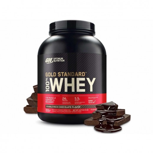 Buy On Optimum Nutrition Double Rich Chocolate Gold Standard 100% Whey 5 LB - delivered by ...