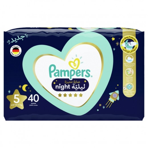 Buy Pampers Premium Care Extra Sleep Protection Night Diapers Size 5 ...