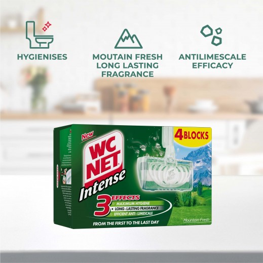 Buy Wc Net Intense Mountain Fresh Rim Blocks 4 Blocks | توصيل Taw9eel.com