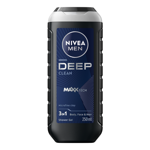 Buy NIVEA men deep Shower Gel Micro-Fine Clay 250ml - delivered by ...
