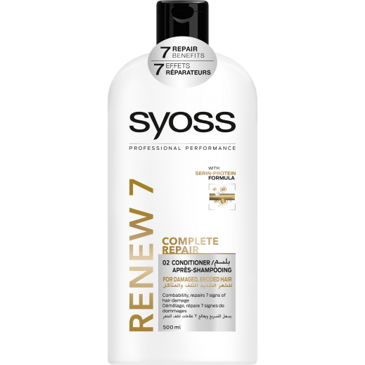 Buy Syoss Renew 7 Complete Repair 02 Conditioner 500 ml | توصيل Taw9eel.com