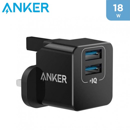 Anker PowerPort Mini Dual Port -Black | توصيل Taw9eel.com