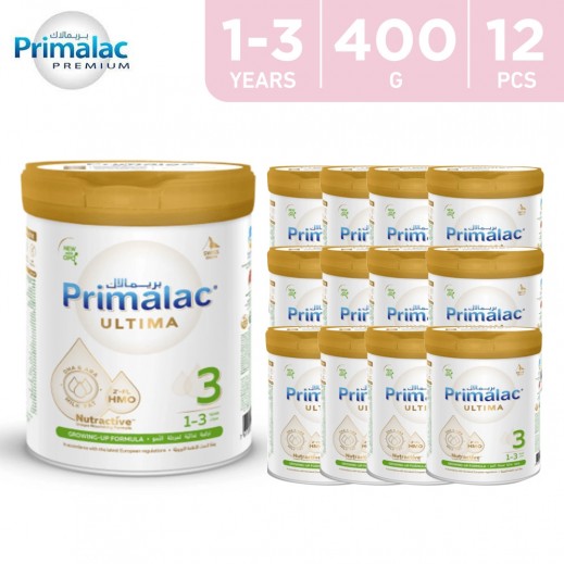Primalac Ultima Growing Up Formula Stage 3 (From 12 months to 3 years) 12×400 g | توصيل Taw9eel.com
