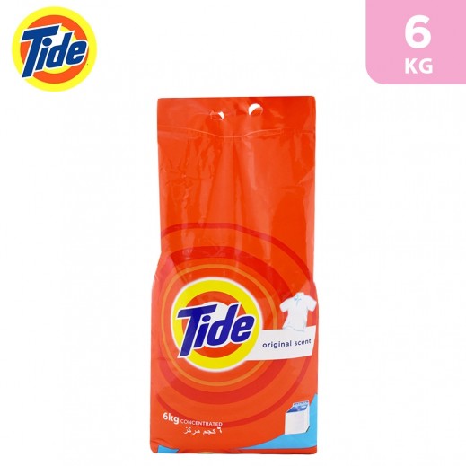 Buy Tide Original Scent Laundry Detergent Powder 6 Kg | توصيل Taw9eel.com