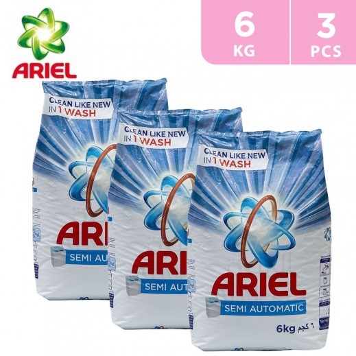 Buy Ariel High Suds Original Laundry Detergent - 3 × 6 KG | توصيل ...
