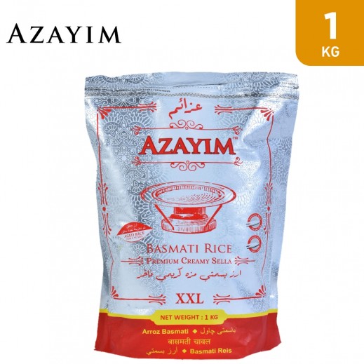 Buy Azayim Premium Creamy Sella XXL Basmati Rice 1 kg | توصيل Taw9eel.com