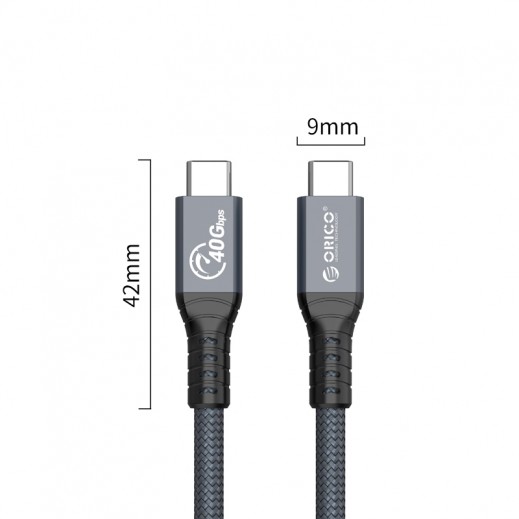 Buy ORICO Thunderbolt 4 Data Cable - 0.8 m - ORICO-TBZ4 | توصيل Taw9eel.com