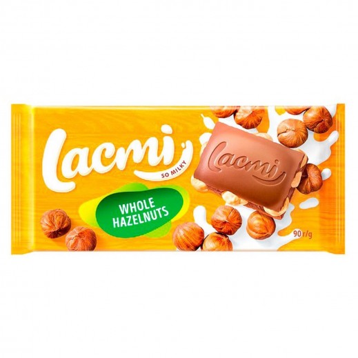 Buy Roshen Lacmi Milk Chocolate with Whole Hazelnut Bar 90 g | توصيل ...