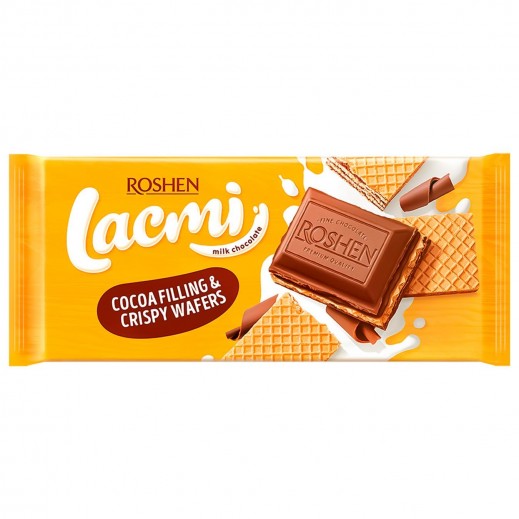 Buy Roshen Lacmi With Chocolate Filling And Waffle Chocolate Bar 90 g ...