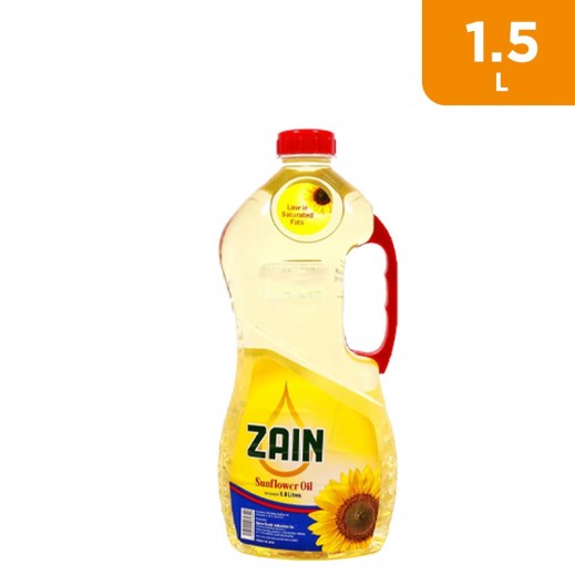 Buy Zain Sunflower Oil 1.5L | توصيل Taw9eel.com