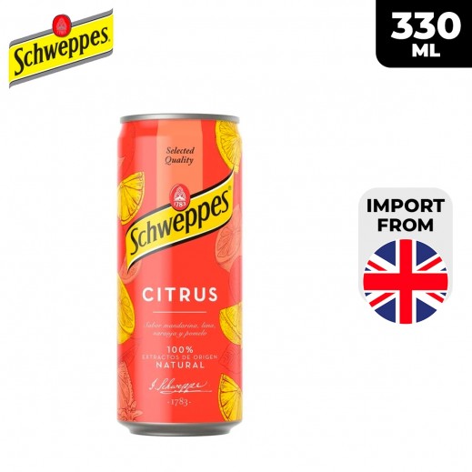 Buy Schweppes Citrus Drink Can 330 ml | توصيل Taw9eel.com