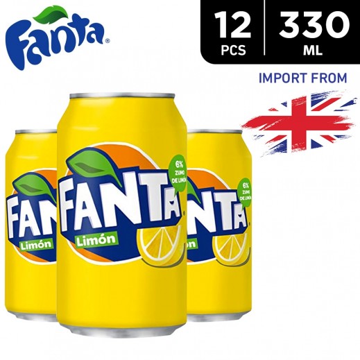 Buy Fanta Icy Lemon Drink Can 12 x 330 ml | توصيل Taw9eel.com