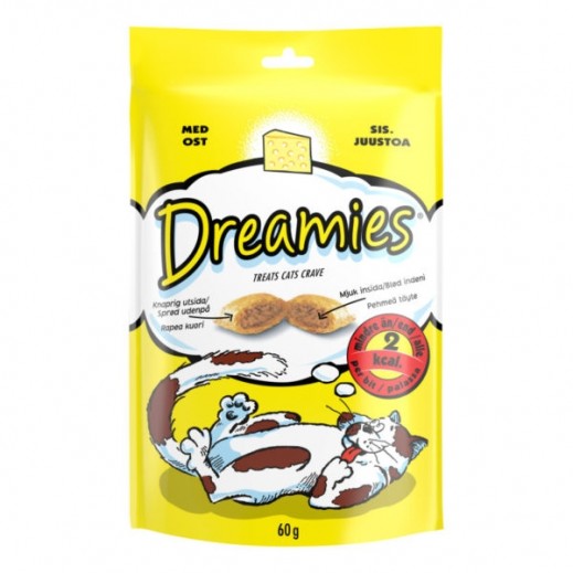 Buy Dreamies Cheese Cat Treat 60 g | توصيل Taw9eel.com