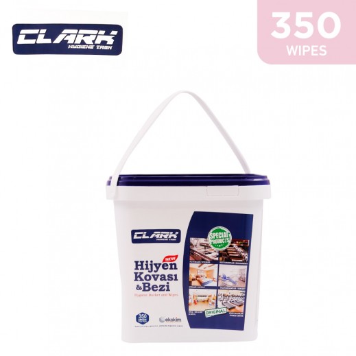 Buy Clark Bucket Of Sanitizer Wipes 350 Wipes | توصيل Taw9eel.com