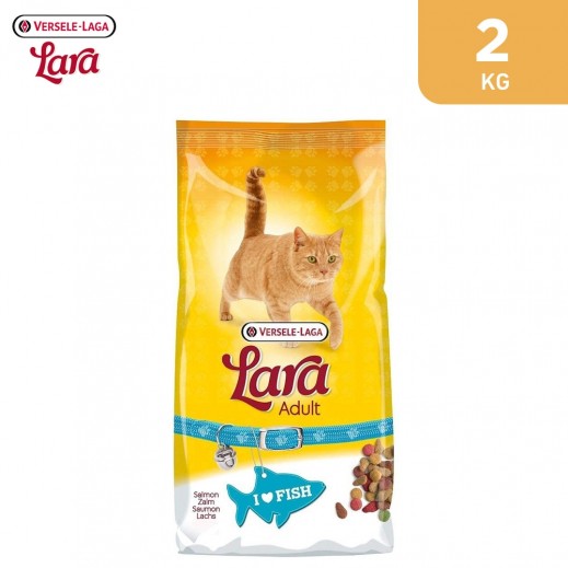 Buy Lara Adult Fish Salmon Cat Food 2 kg | توصيل Taw9eel.com