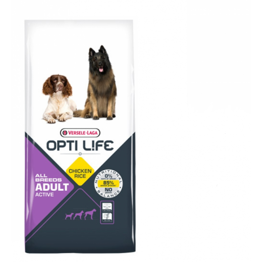Buy Opti Life All Breed Adult Active Chicken Rice 12.5 kg | توصيل ...