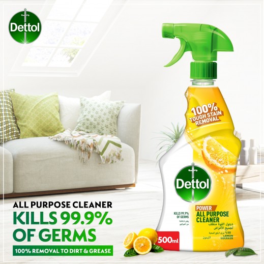 Buy Dettol Power Lemon Antibacterial Floor Cleaner 3 L + All Purpose ...