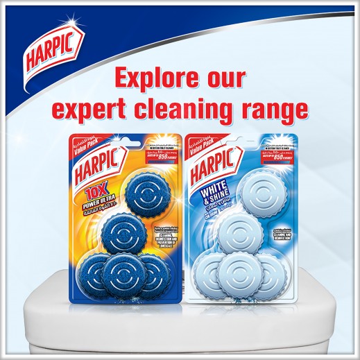 Buy Harpic Power Ultra Blue In-Cistern Toilet Cleaner Blocks 5 x 45 g ...
