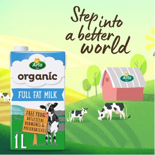 Buy Arla Organic UHT Full Fat Milk 1 L - delivered by Taw9eel Fast ...