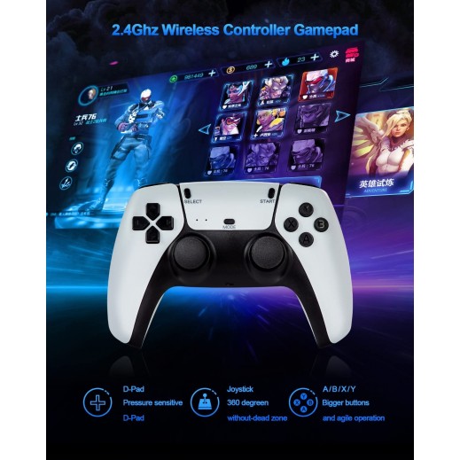 Buy U9 4K Retro Game Console with 2.4G Wireless Joystick Controller ...