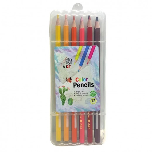 Buy Atlas Color Me Colored Pencils 12 Colors | توصيل Taw9eel.com