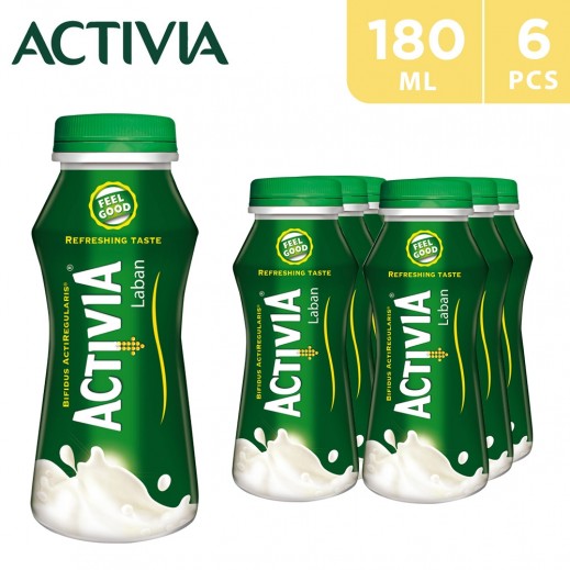 Buy Activia Full Fat Laban 180 ml (5 + 1 Free) - delivered by Taw9eel ...