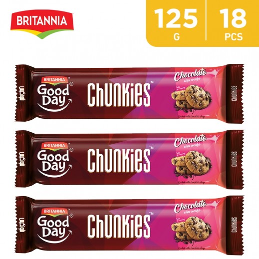 Buy Britannia Good Day Chunkies Choco Chip Cookies 18 x 125 g | توصيل ...