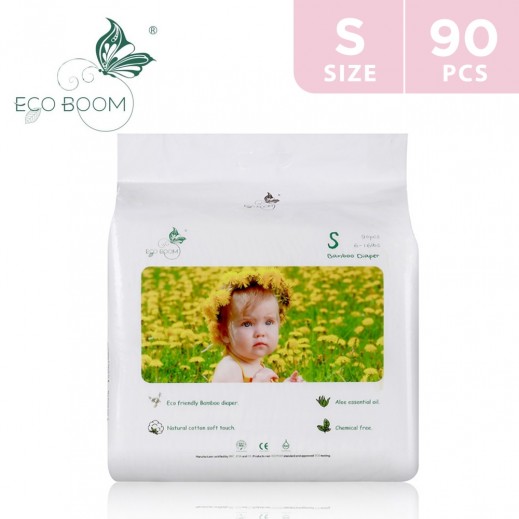 Buy Eco Boom Bamboo Baby Diaper Small (3-8 kg) 90 Pieces | توصيل ...