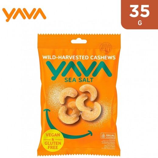 Buy Yava Sea Salt Vegan & Gluten Free Cashew Nuts 35 g | توصيل Taw9eel.com